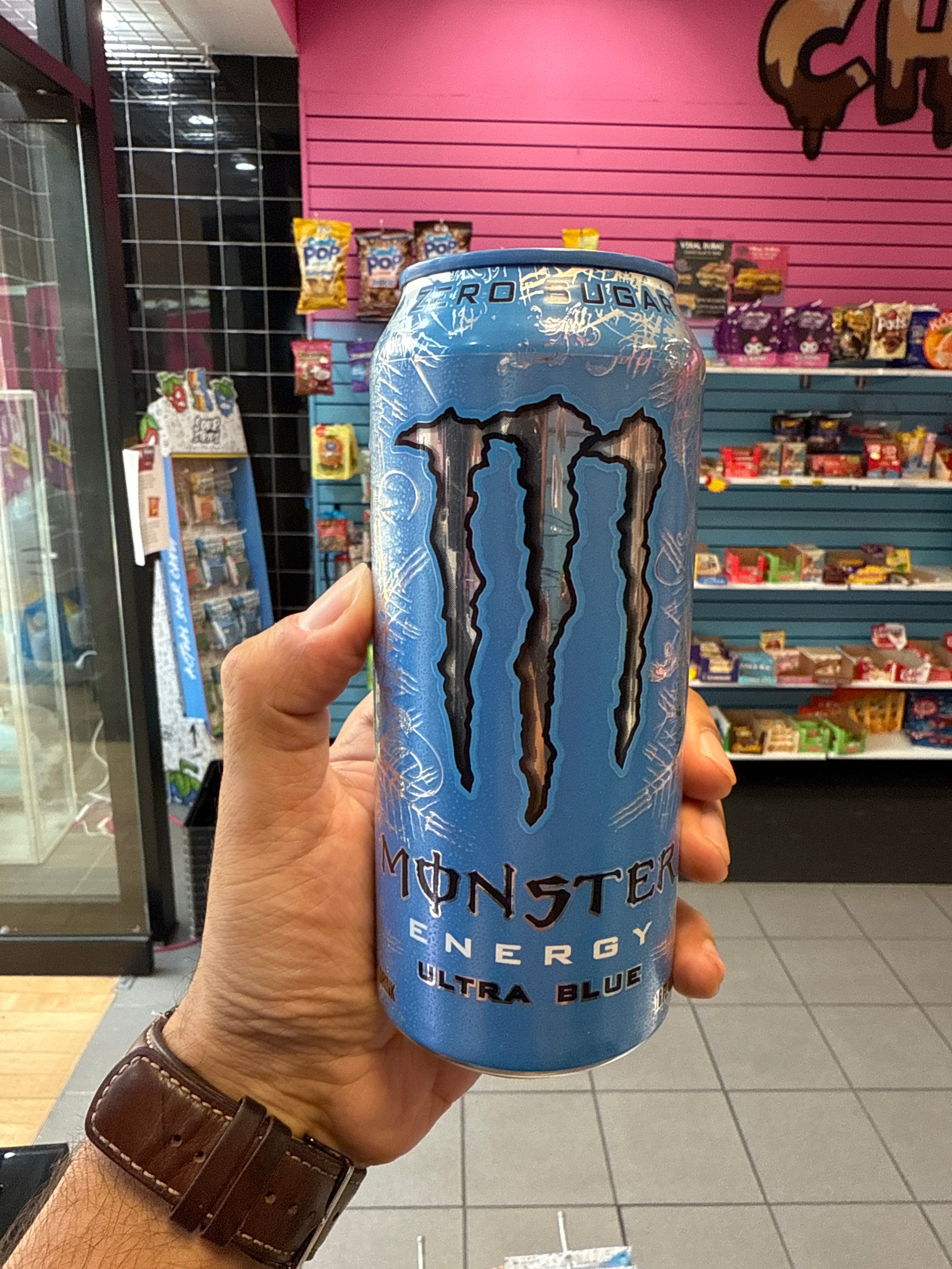 Monster Energy Ultra Blue – Exotic Snack Guys