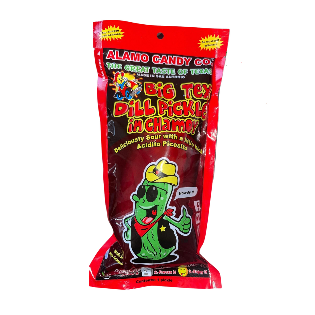 BIG TEX DILL PICKLE IN CHAMOY (TEXAS) – Exotic Snack Guys