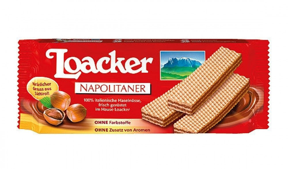 LOACKER - CLASSIC HAZELNUT WAFER FAMILY SIZE (ITALY) – Exotic Snack Guys